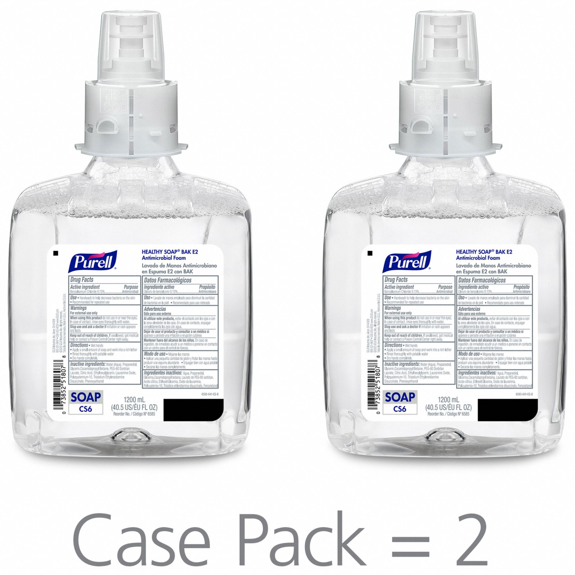 PURELL, Series CS6, 1,200 mL, Hand Soap - 800D16|6585-02 - Grainger