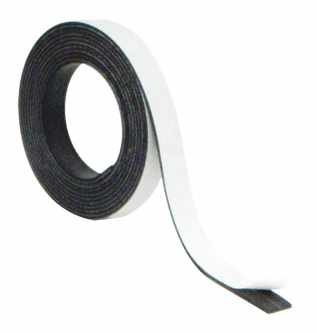 Adhesive Tape Roll,1/2" x7ft.,Black - 65AA19|FM2319 - Grainger