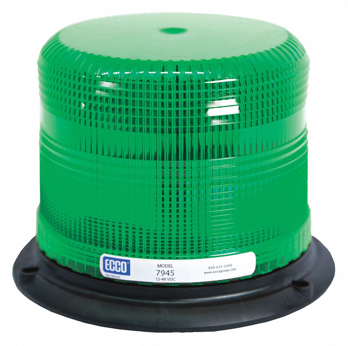 ECCO, Flashing Beacon, Green, Led Beacon,Epoxy Filled,Low Pro,Green ...