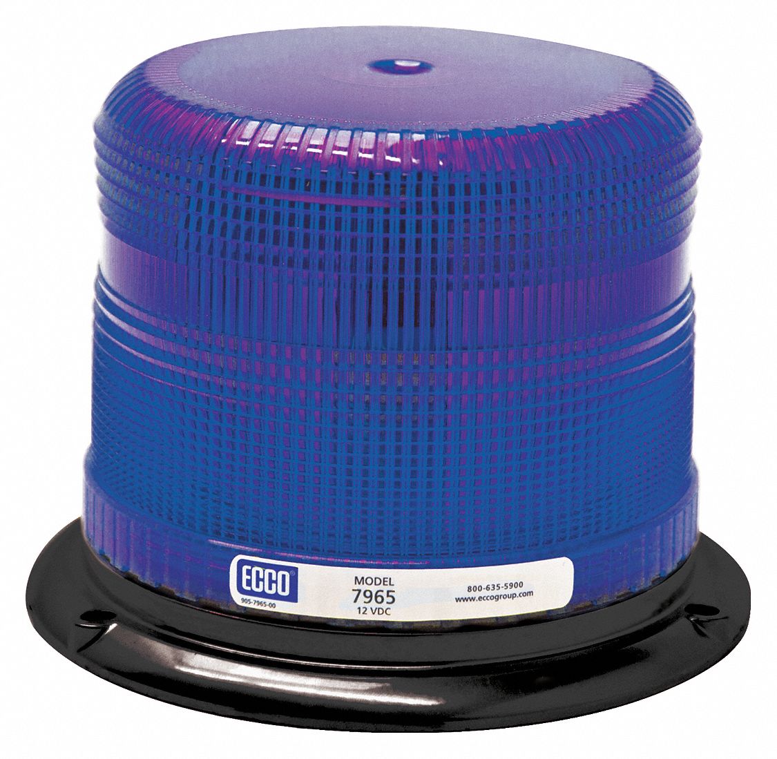ECCO, Flashing Beacon, Blue, Led Beacon,Low Prof,12-24Vdc,Blue - 65CF73 ...