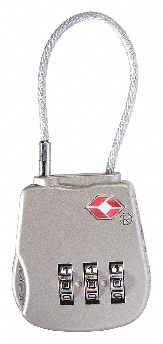 PELICAN, Tsa Cable Lock,Fits All - 65DA53|1506TSA - Grainger
