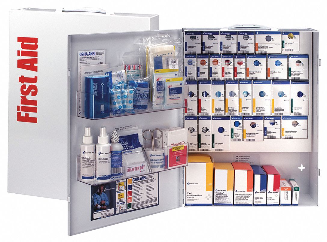 FIRST AID ONLY, 785 Components, ANSI/ISEA Z308.1-2021, First Aid Kit ...