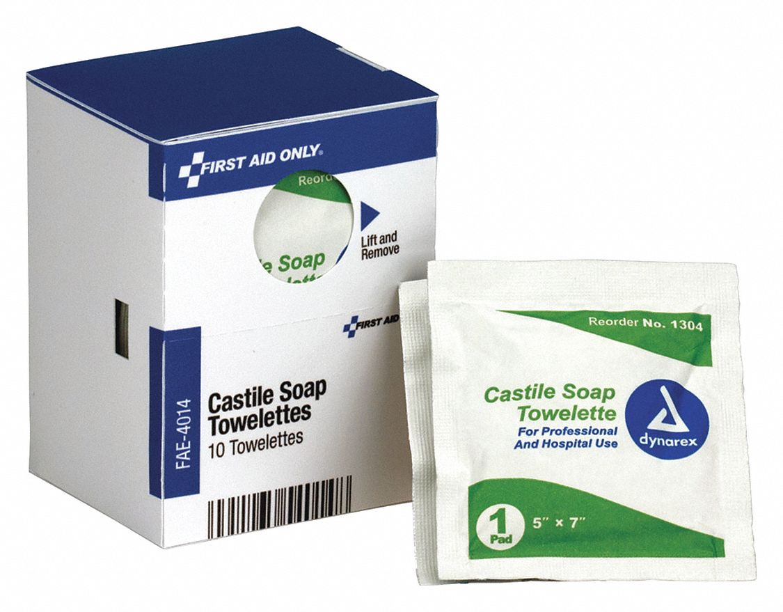 FIRST AID ONLY, Wipes, Coconut Oil, Topical Antiseptic Wipes - 65DG22 ...