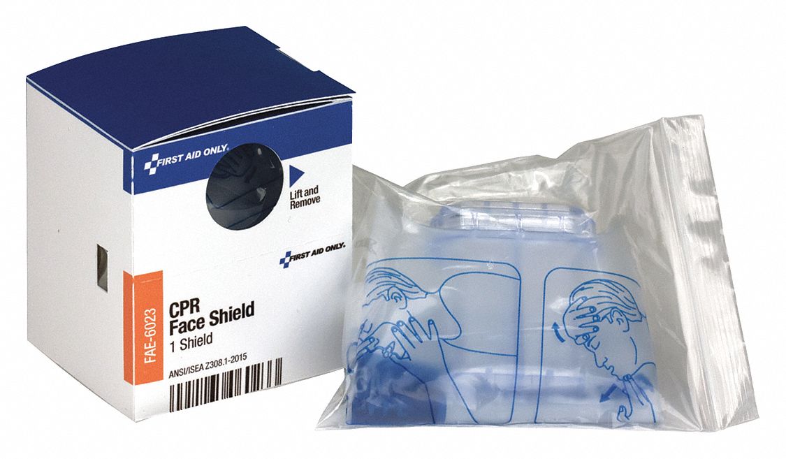 CPR Face Shield Refill - 65DG28|FAE-6023 - Grainger