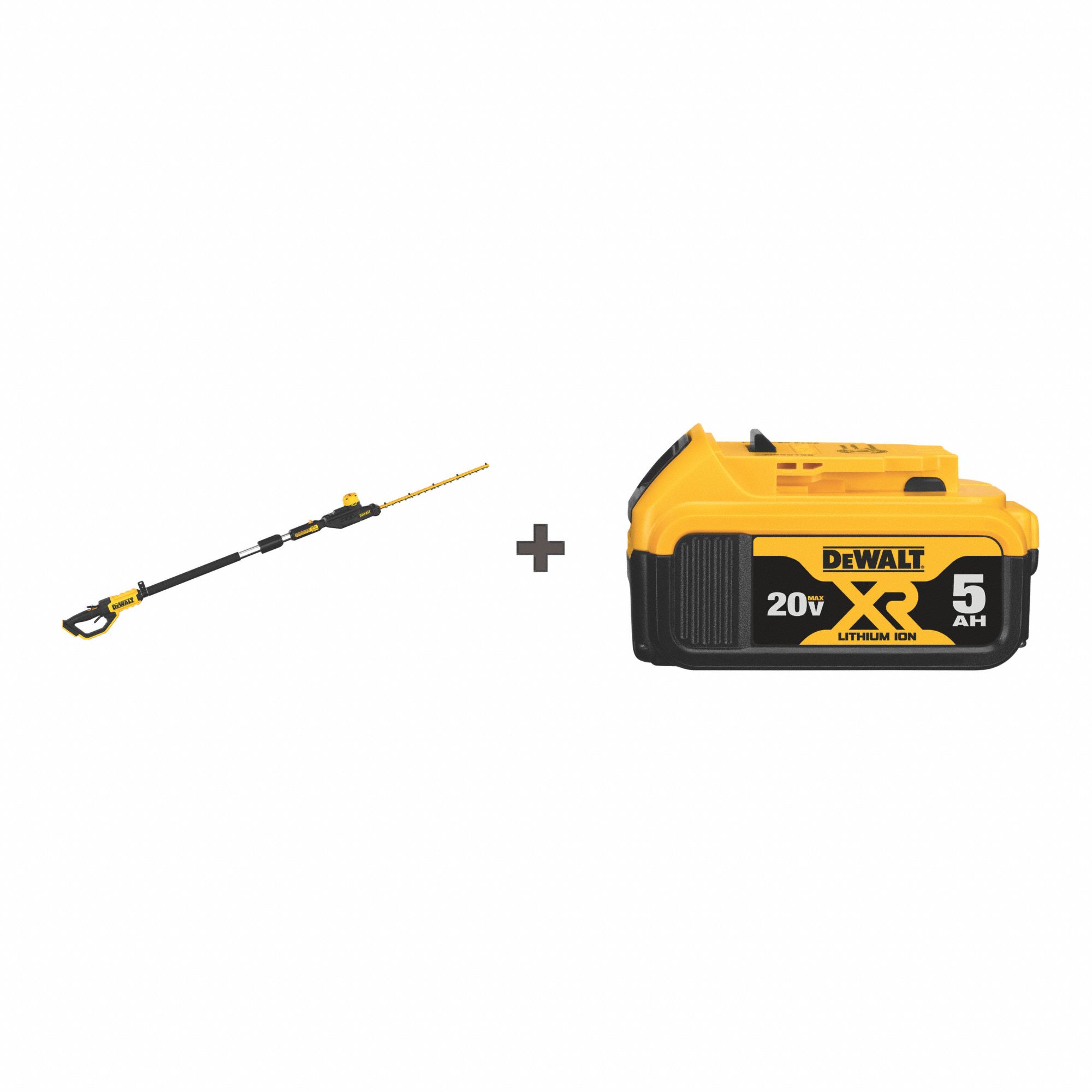 DEWALT, 20V MAX Platform, 1 in Cutting Wd, Battery-Powered Hedge ...