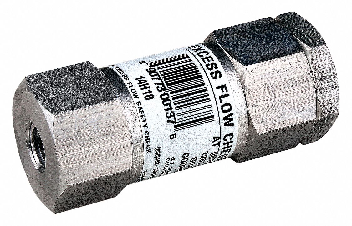 GUARDAIR, Excess Flow Check Valve,1/4" NPT - 65DH07|14H18 - Grainger
