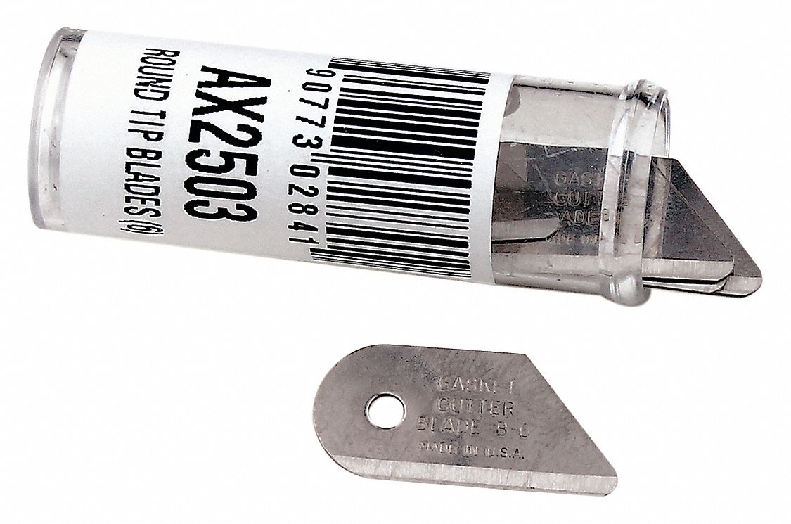 ALLPAX, 6, PK, Round Tip Blades,1" L x7/8" W,PK 6 - 65DK95|AX2503 ...