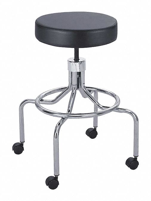 Lab Stool,High Base with Screw Lift - 65KP97|3433BL - Grainger
