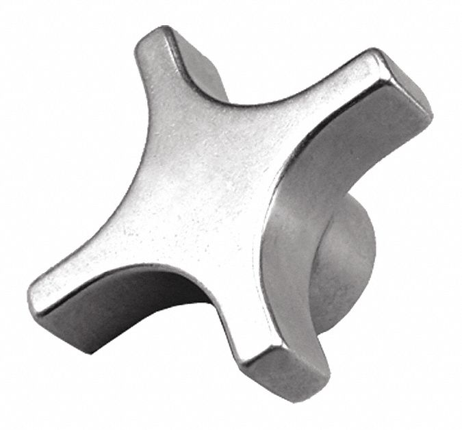 S & W MANUFACTURING, Alum Clamp Knob,Nose Stud,M10,51mm dia. - 65LC17|ALH-23MT - Grainger