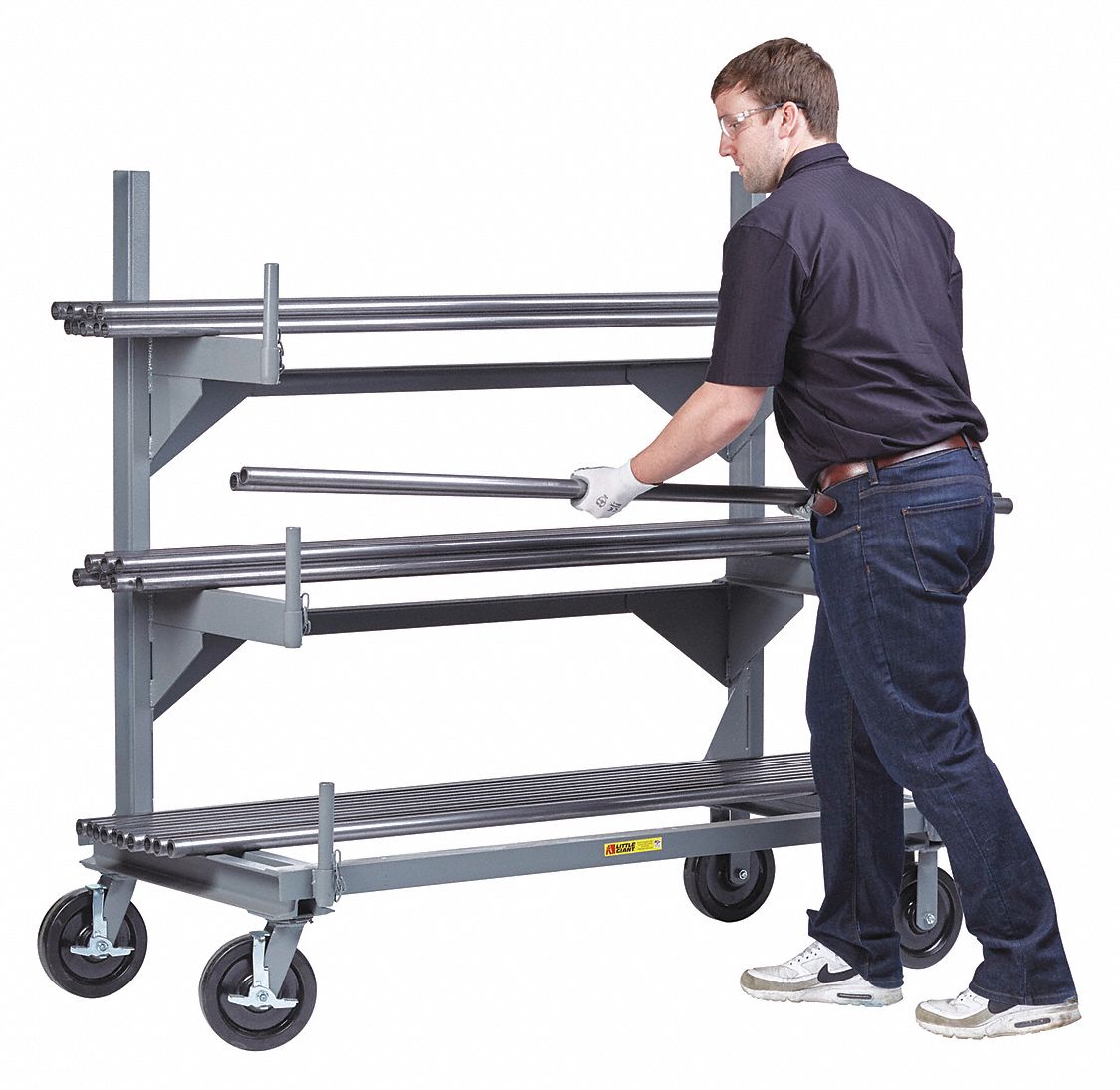 LITTLE GIANT, Mobile Cantilever Rack,30x60",4000 lb. - 65LN94|CBR-3060 ...