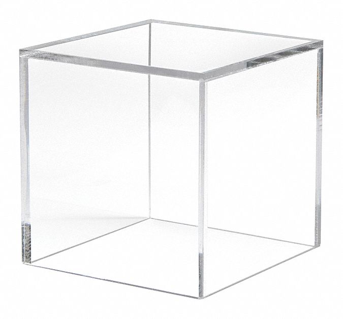 Acrylic Display Cube,6" x 6" x 6",PK12 - Grainger