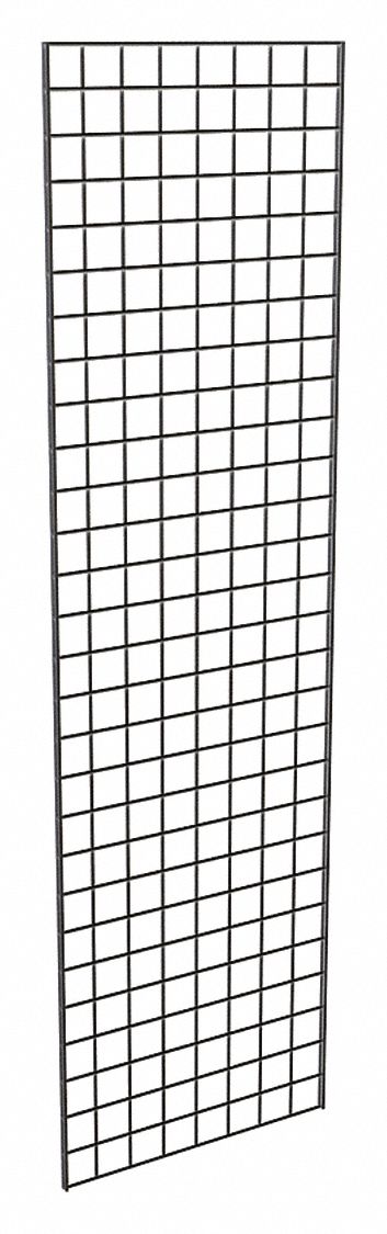 ECONOCO, Wire Grid Panel,Black,2 ft. x 7 ft.,PK3 - 65LZ21|P3BLK27 ...