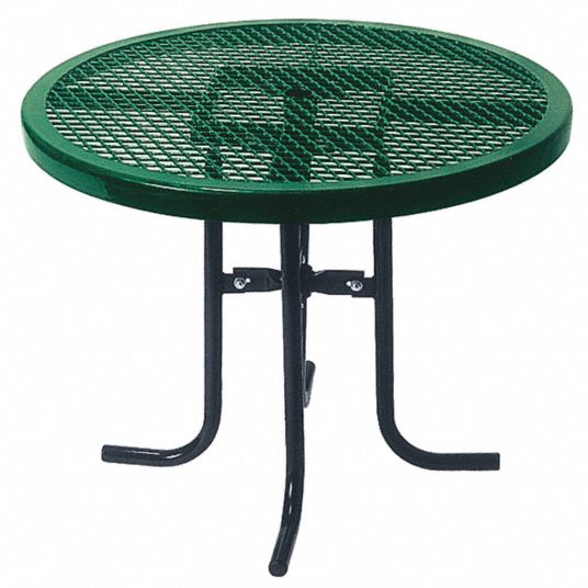 ULTRASITE, Green, Stainless Steel, Patio Table - 65RG90|361L-RDV-BLACK ...
