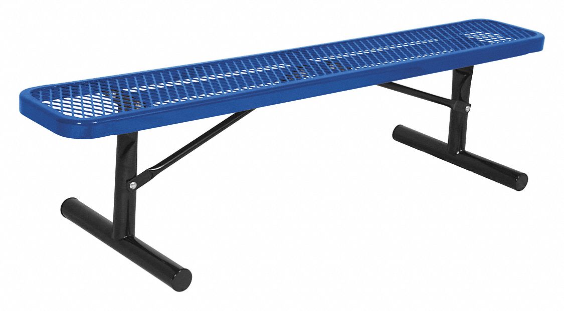ULTRASITE, Extra Heavy-Duty, 72 in Overall Lg, Outdoor Bench - 65RJ16 ...