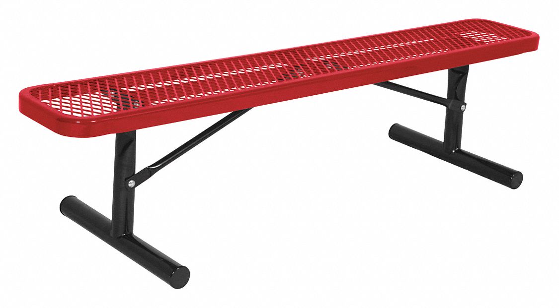 ULTRASITE, Extra Heavy-Duty, 72 in Overall Lg, Outdoor Bench - 65RJ19 ...