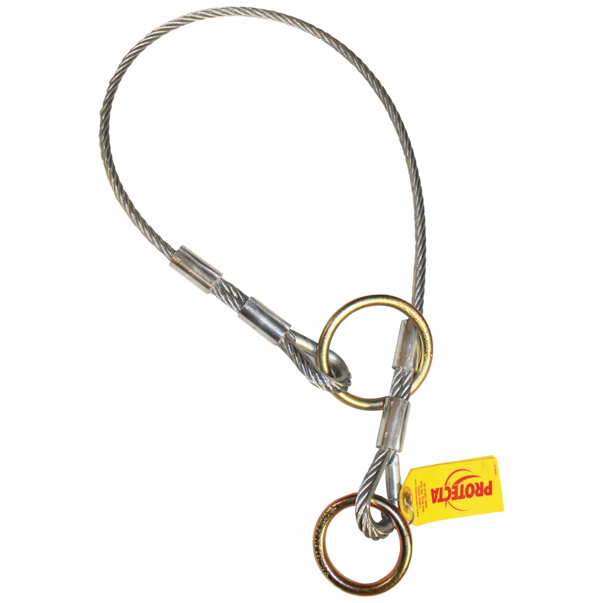 3M, 6 ft Overall Lg, Steel, Cable Tie-Off Adapter - 65YH23|2100193 ...