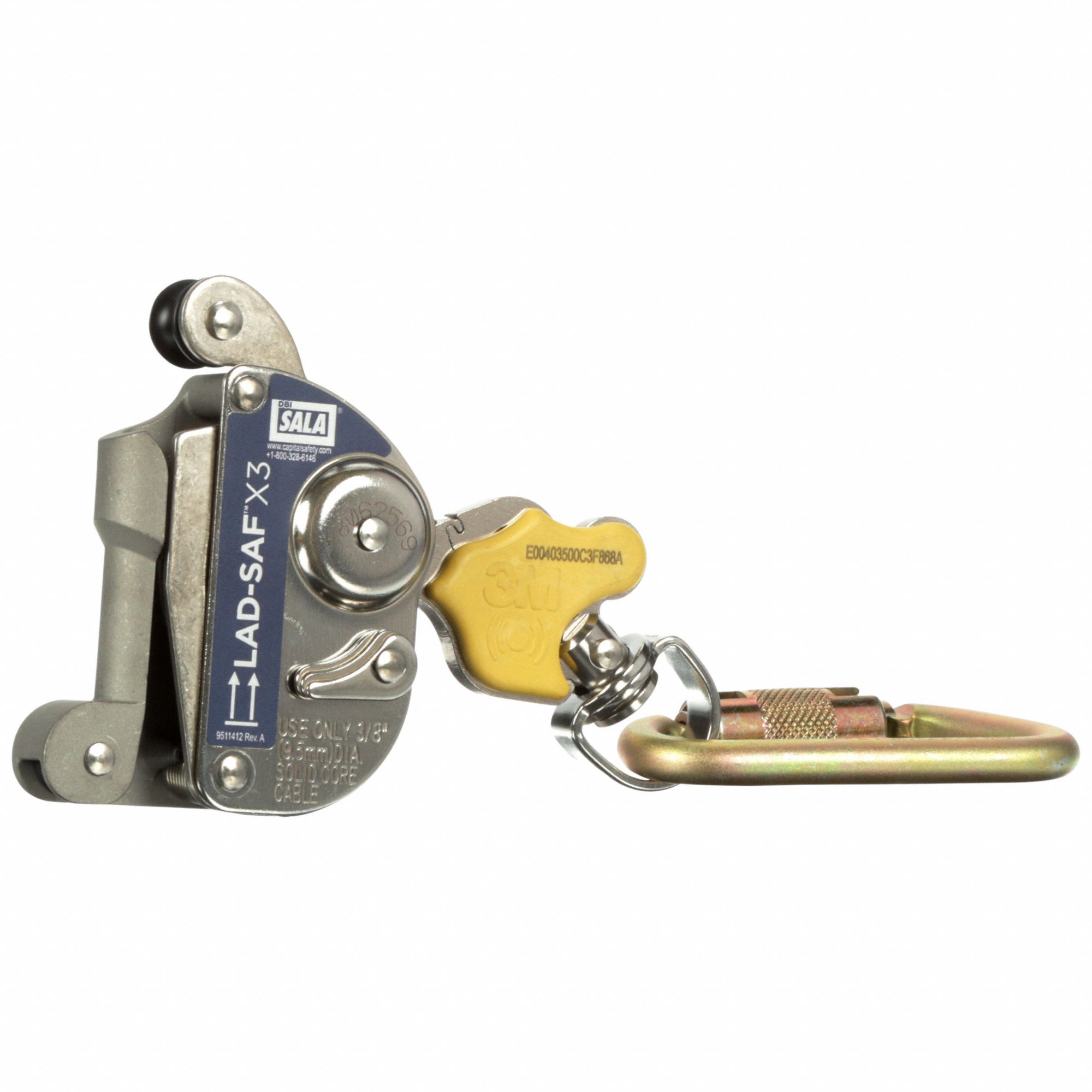 3M DBI-SALA, Trailing, Stainless Steel, Cable Sleeve - 65YH40|6160054 ...