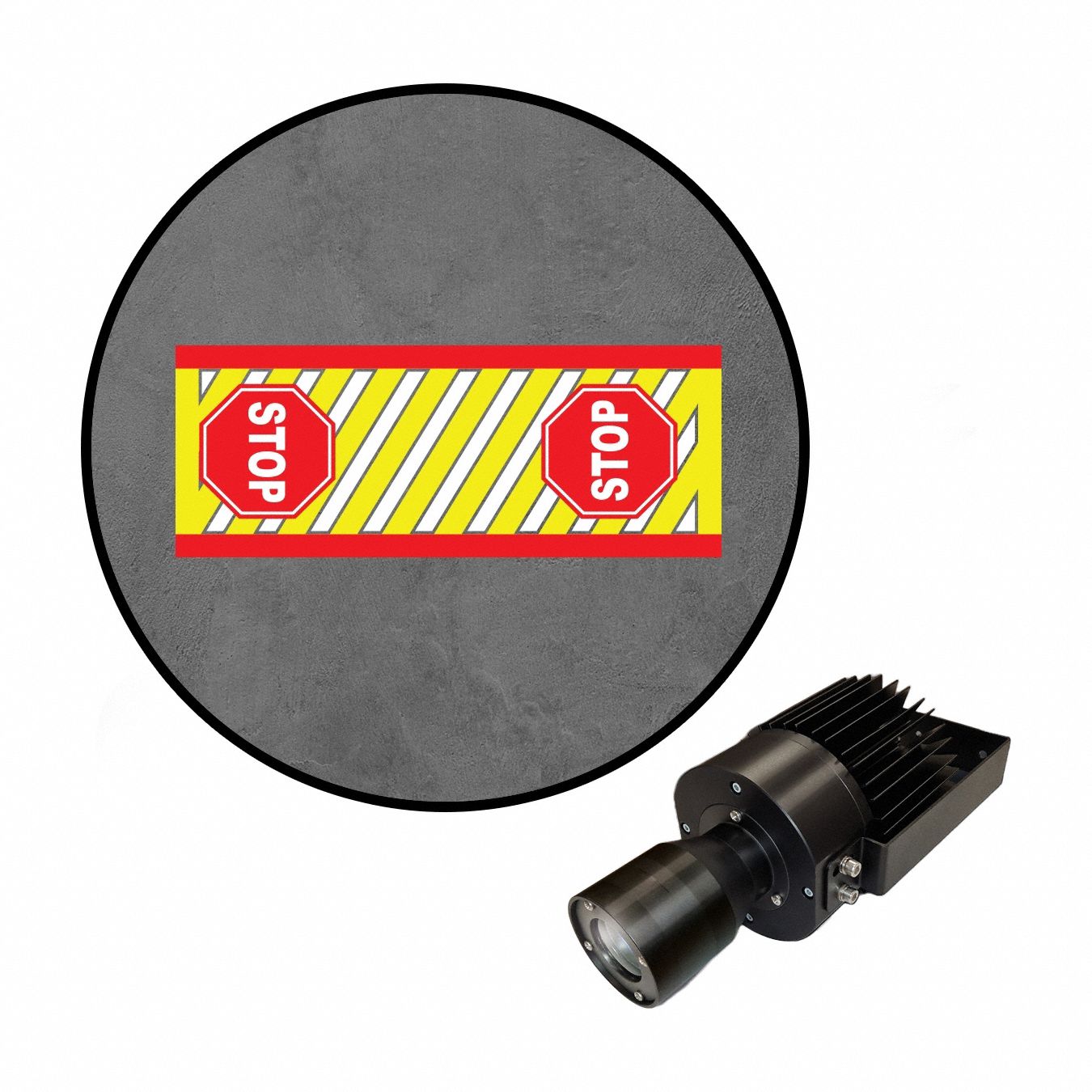 VISUAL WORKPLACE INC., Virtual Safety LED Walkway, Projector with Lens ...