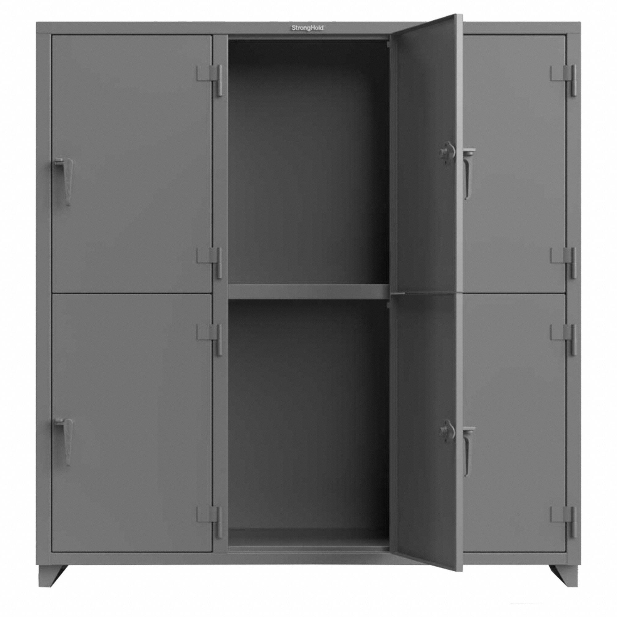 STRONG HOLD, 72 in x 24 in x 75 in, Solid, Locker - 804U63|66-6D-24-2T ...