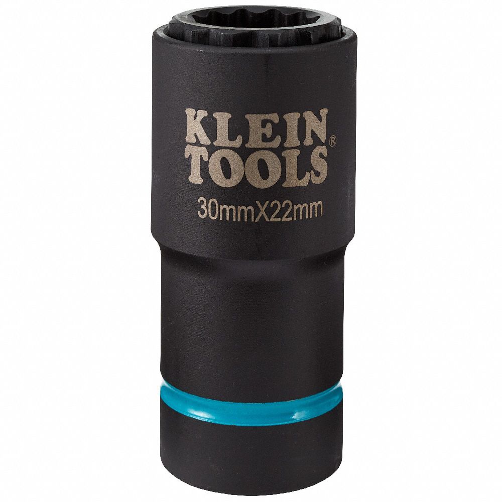 KLEIN TOOLS, Metric 2-in-1 Socket - 807K37|66053E - Grainger