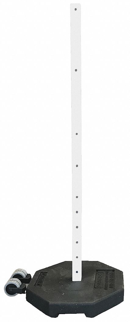 Sign Base,Wheels and Post,Rubber 6 - Grainger