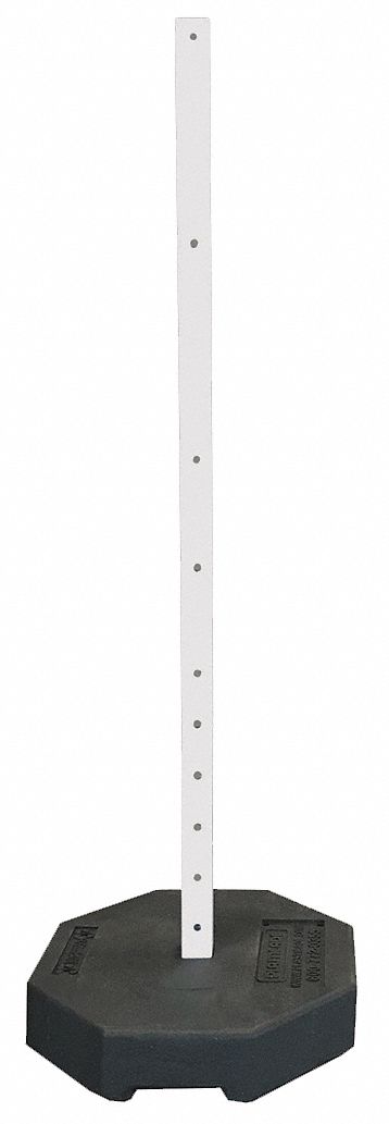 Sign Base,Post,Rubber 60 lb. - Grainger