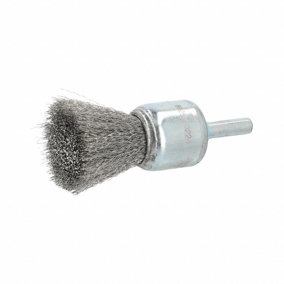 Crimped Stainless Steel, 1 in Dia, End Brush - 819UV6|66254443224 ...