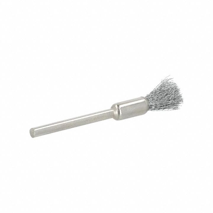 Crimped Steel, 1/4 in Dia, End Brush - 819UZ2|66254443274 - Grainger
