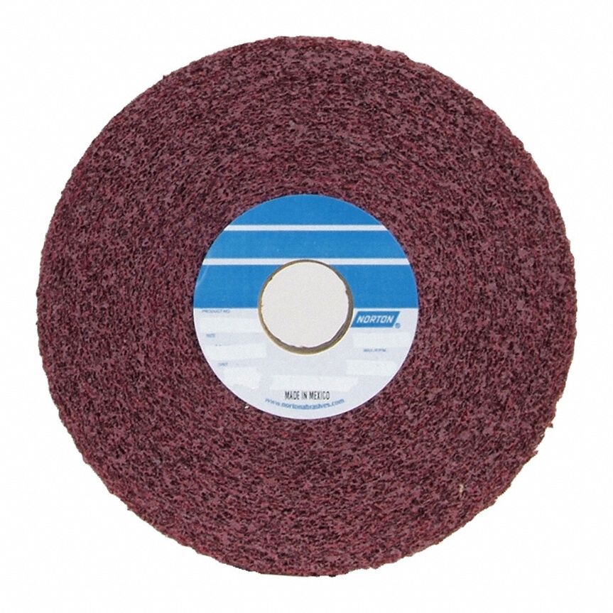 NORTON, 8 in Dia x 2 in W, 3 in Arbor, Convolute Wheel - 804KV7 ...