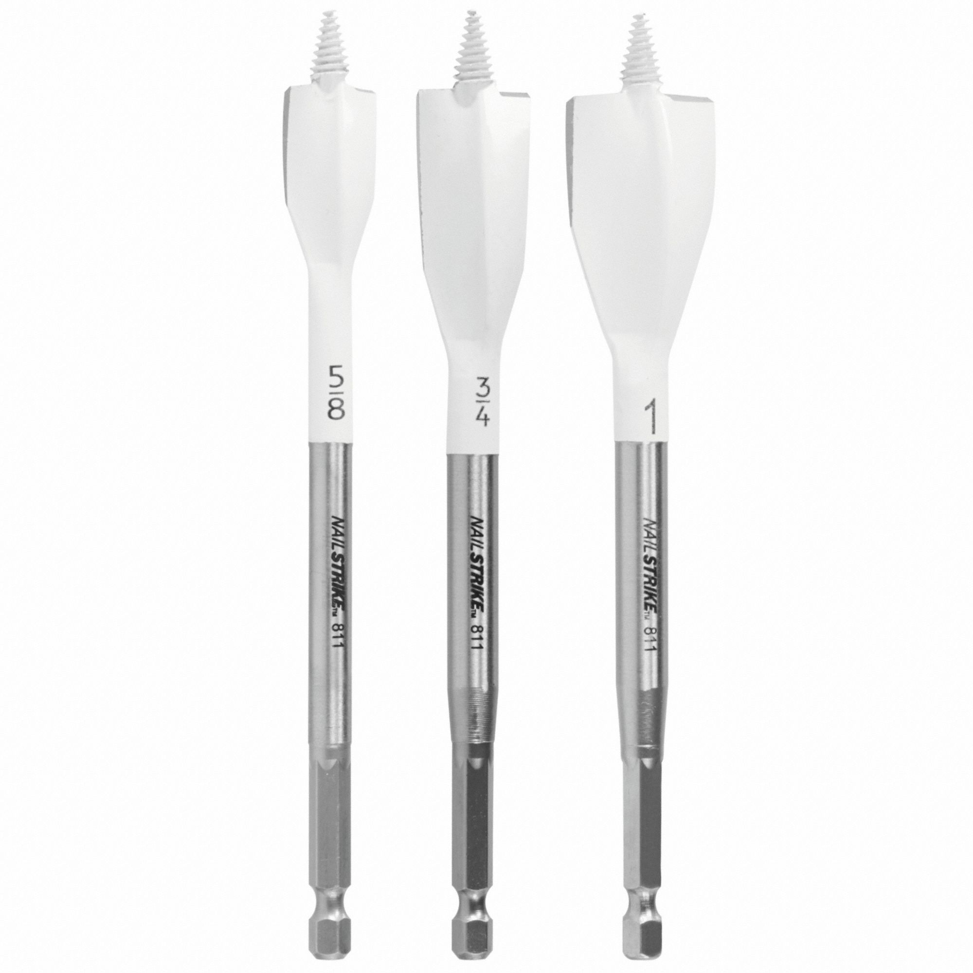 BOSCH, Bright (Uncoated), 3 Drill Bits, Spade Blade Drill Bit Set ...