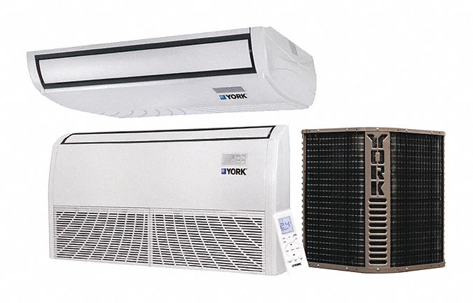 YORK Minisplit,Piso, Techo, 220 Voltaje, 48,000 BtuH de Enfriamiento, 2 ...