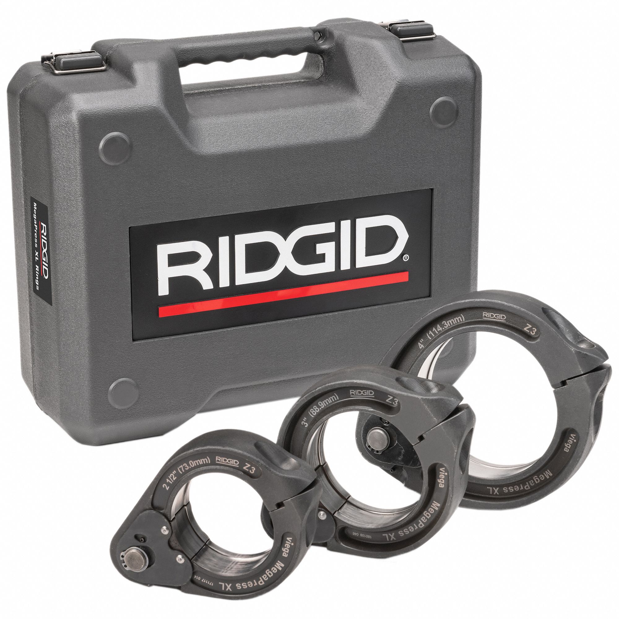 RIDGID, 2 1/2 in to 4 in Pipe, Carbon Steel, Press Ring Kit - 792UZ0 ...