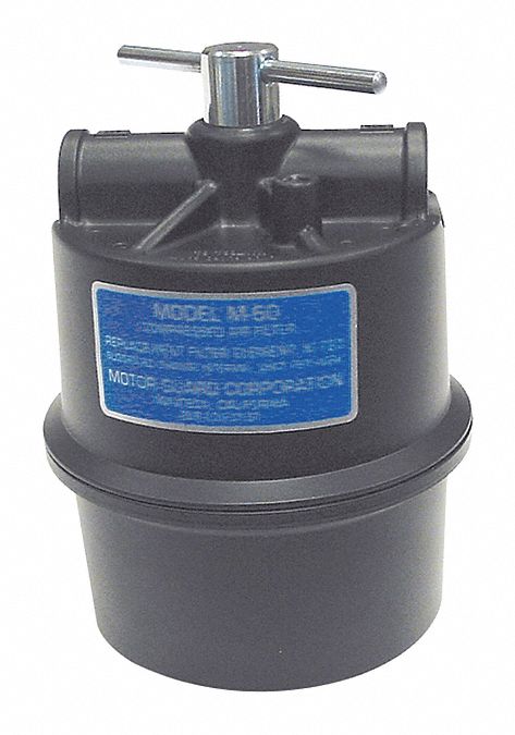 MOTOR GUARD, 0.01 micron, 1/2 in NPT, Compressed Air Filter Sub ...