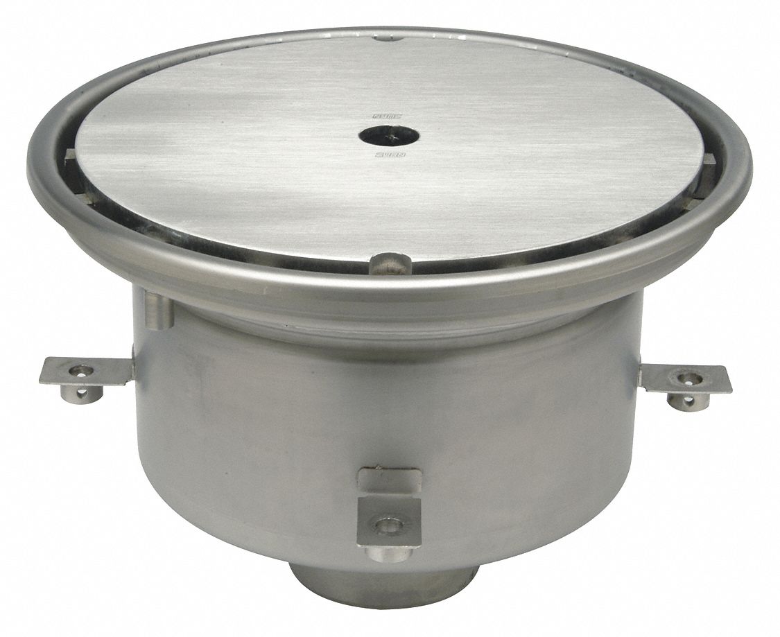 ZURN, 12 in Overall Dia, 12 in Body Dia, Floor Drain - 66ME04|Z1800-12B ...