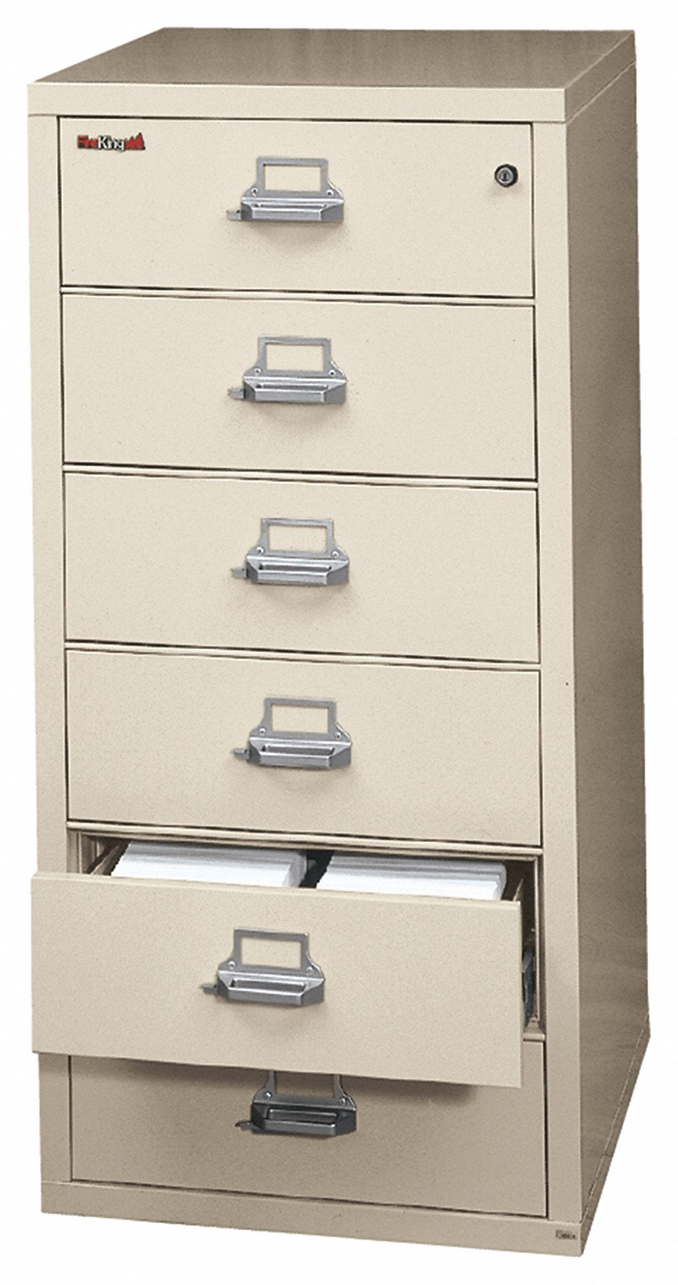 FIREKING, Black, 6 Drawers, Fire-Resistant Vertical File Cabinet ...