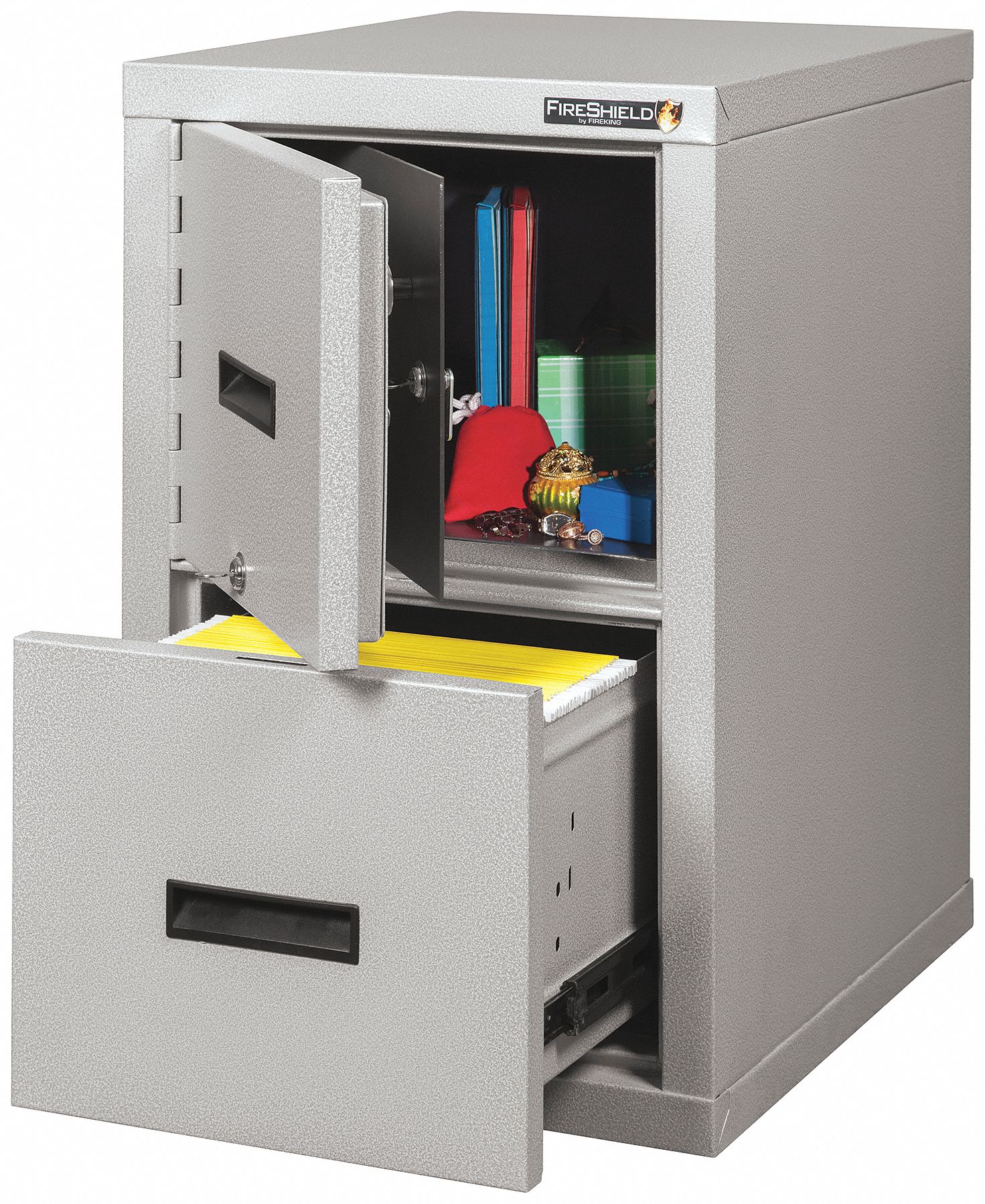 FIREKING, Diamondstone, 2 Drawers, Fire-Resistant Vertical File Cabinet ...