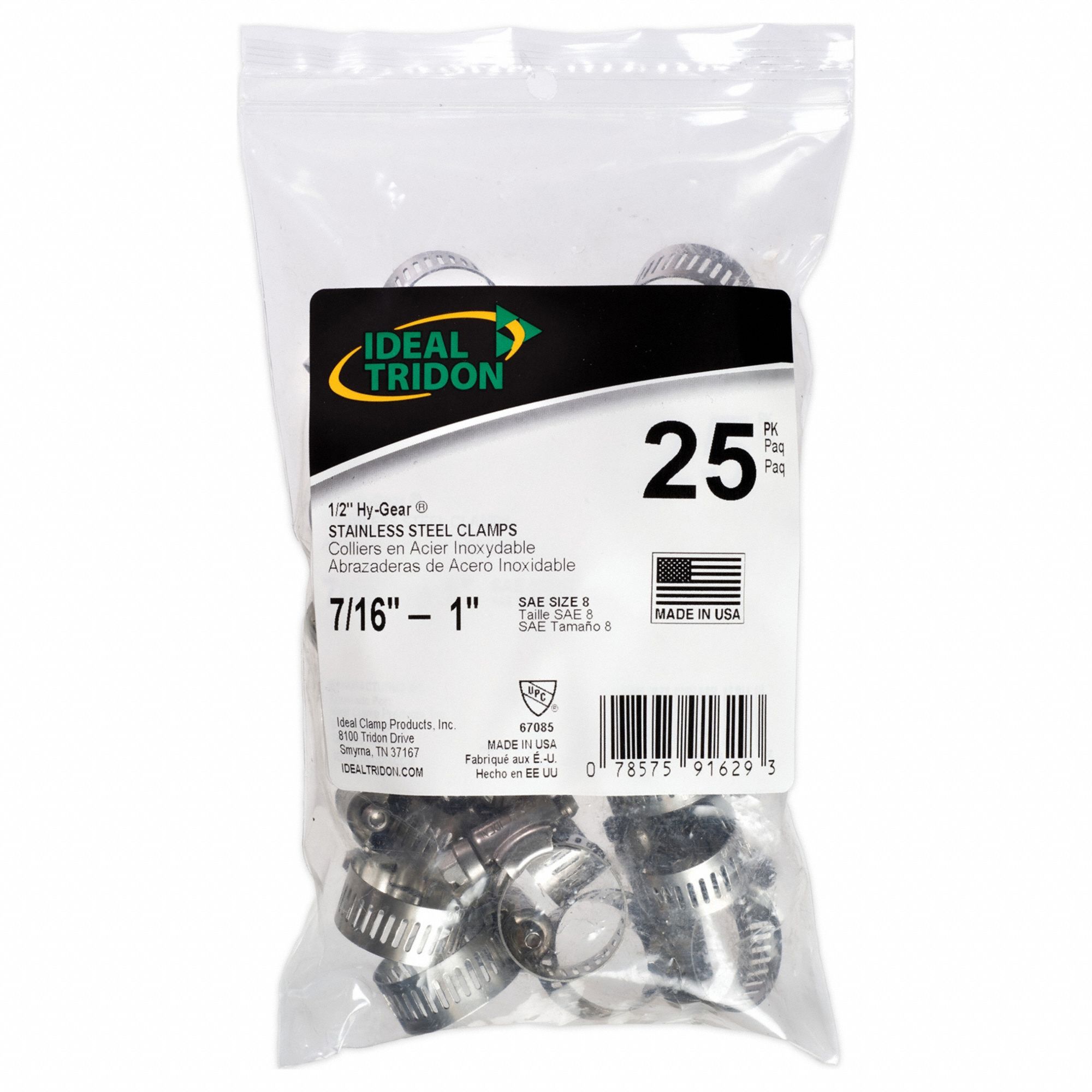 201 Stainless Steel, Perforated Band, Contractor Bag - 802UL7|670857B ...