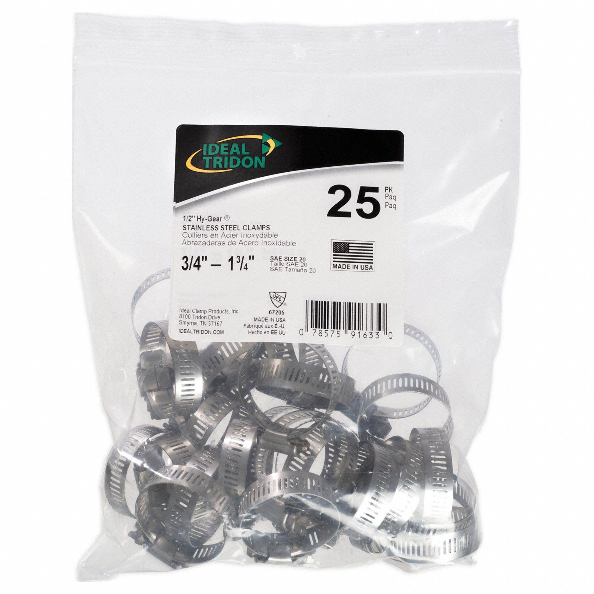 201 Stainless Steel, Perforated Band, Contractor Bag - 802UM1|672057B ...