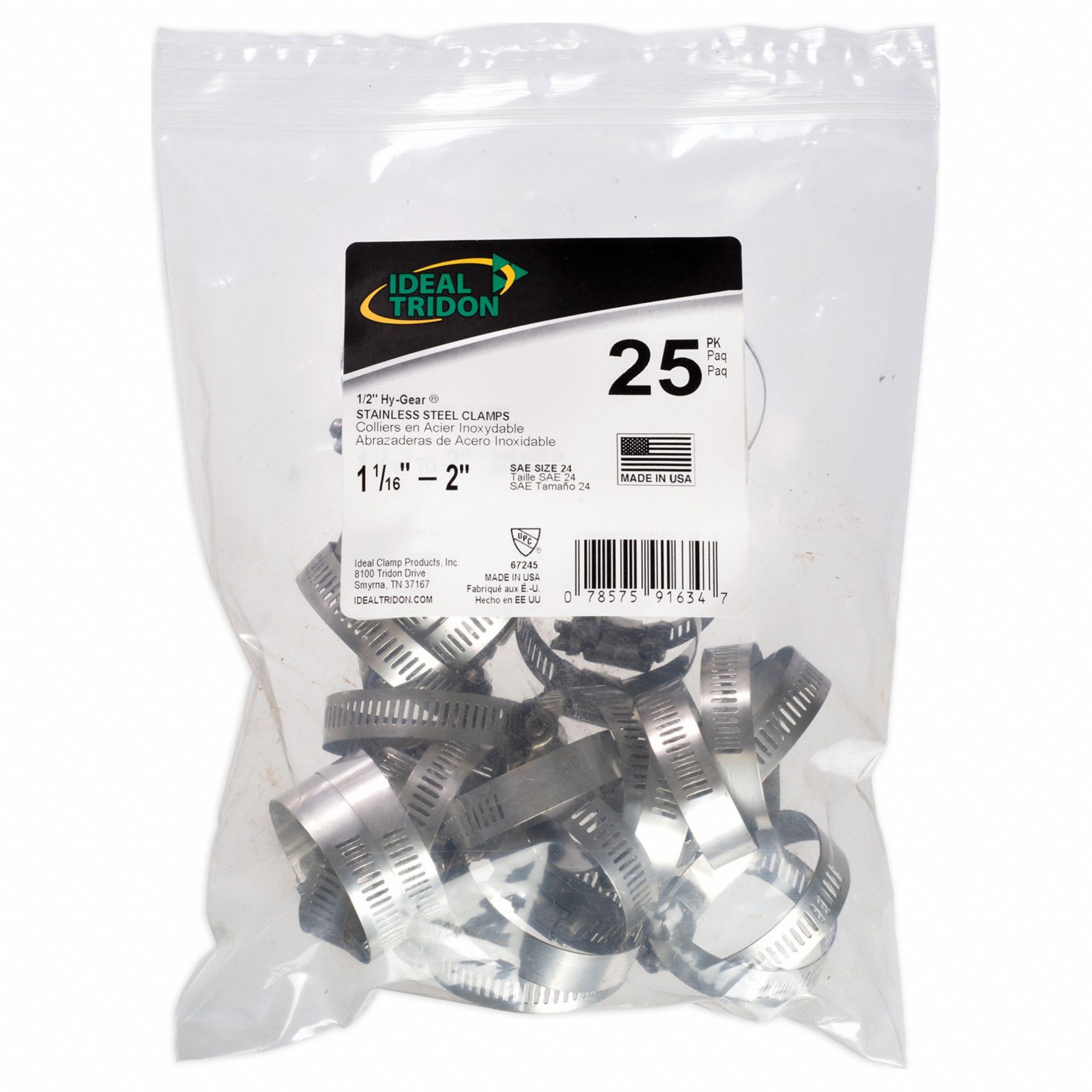 201 Stainless Steel, Perforated Band, Contractor Bag - 802UM2|672457B ...