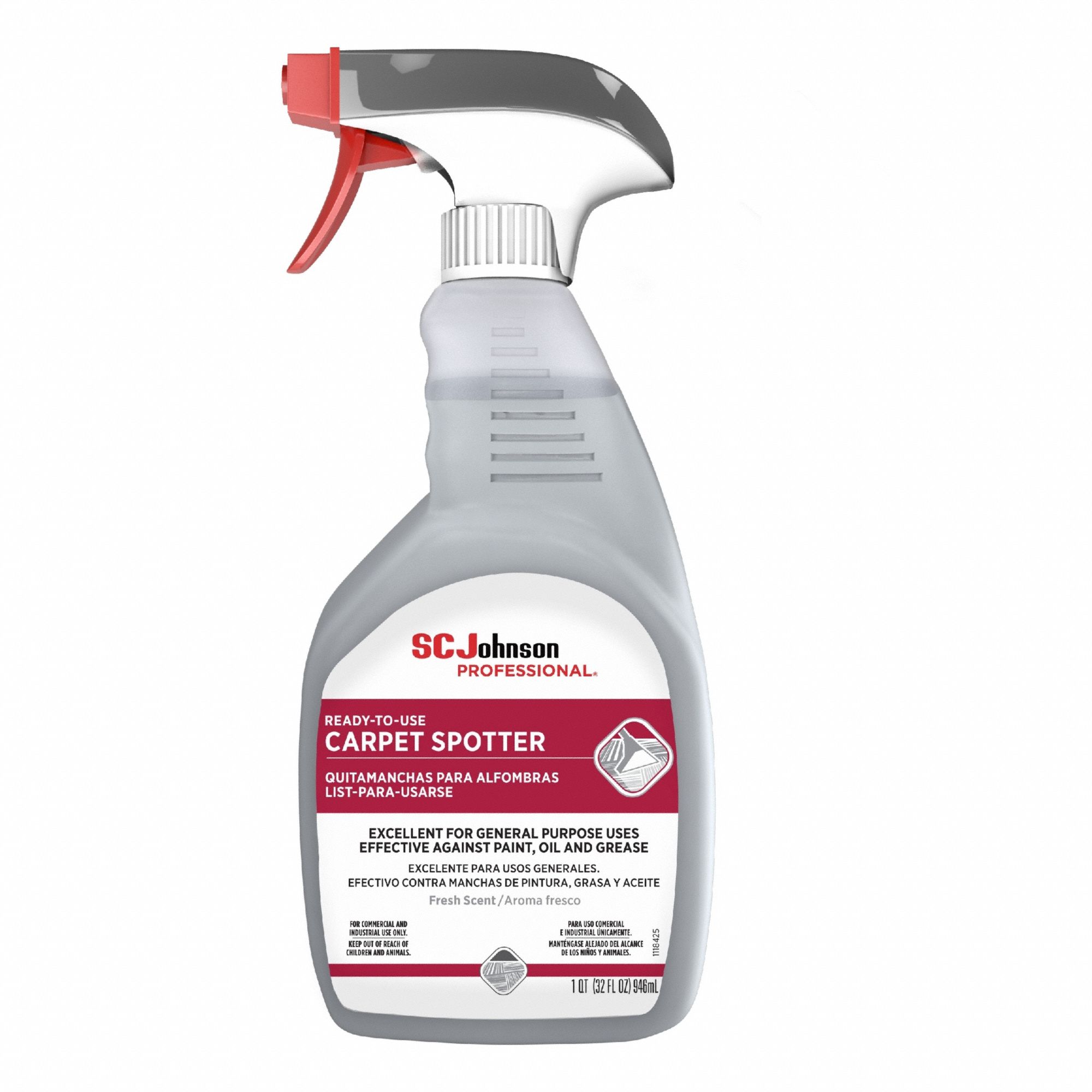 SC JOHNSON PROFESSIONAL, Trigger Spray Bottle, 32 oz, Spot and Stain ...