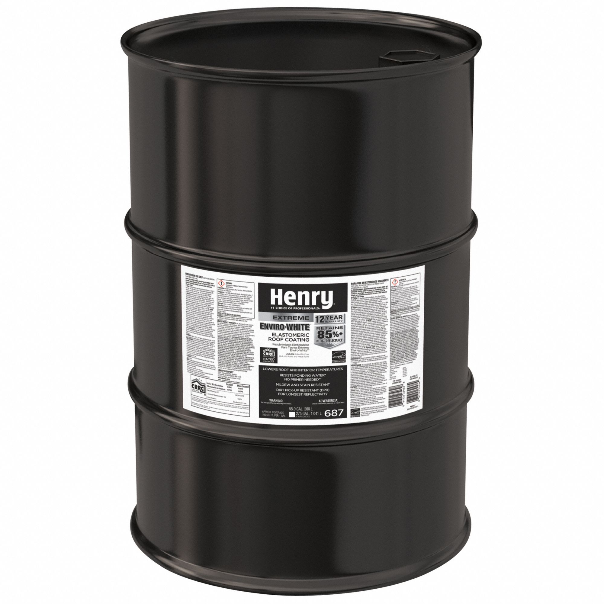HENRY, Acrylic Roof Coatings, Acrylic, Roof Coating - 793HY8|HE687088 ...