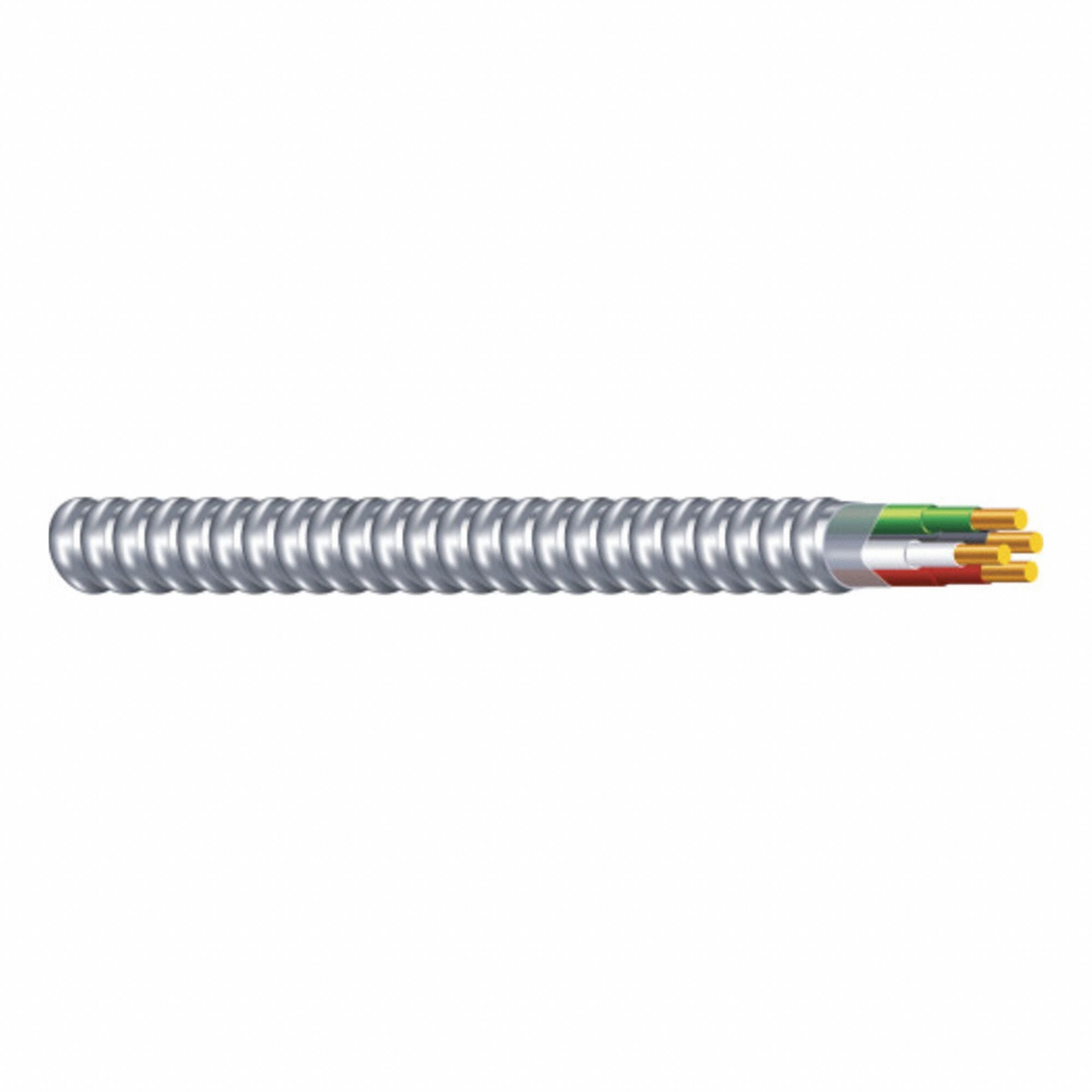 SOUTHWIRE, 6 AWG, 3 Conductors, Metal Clad Cable - 829RA1|68714599-100 ...