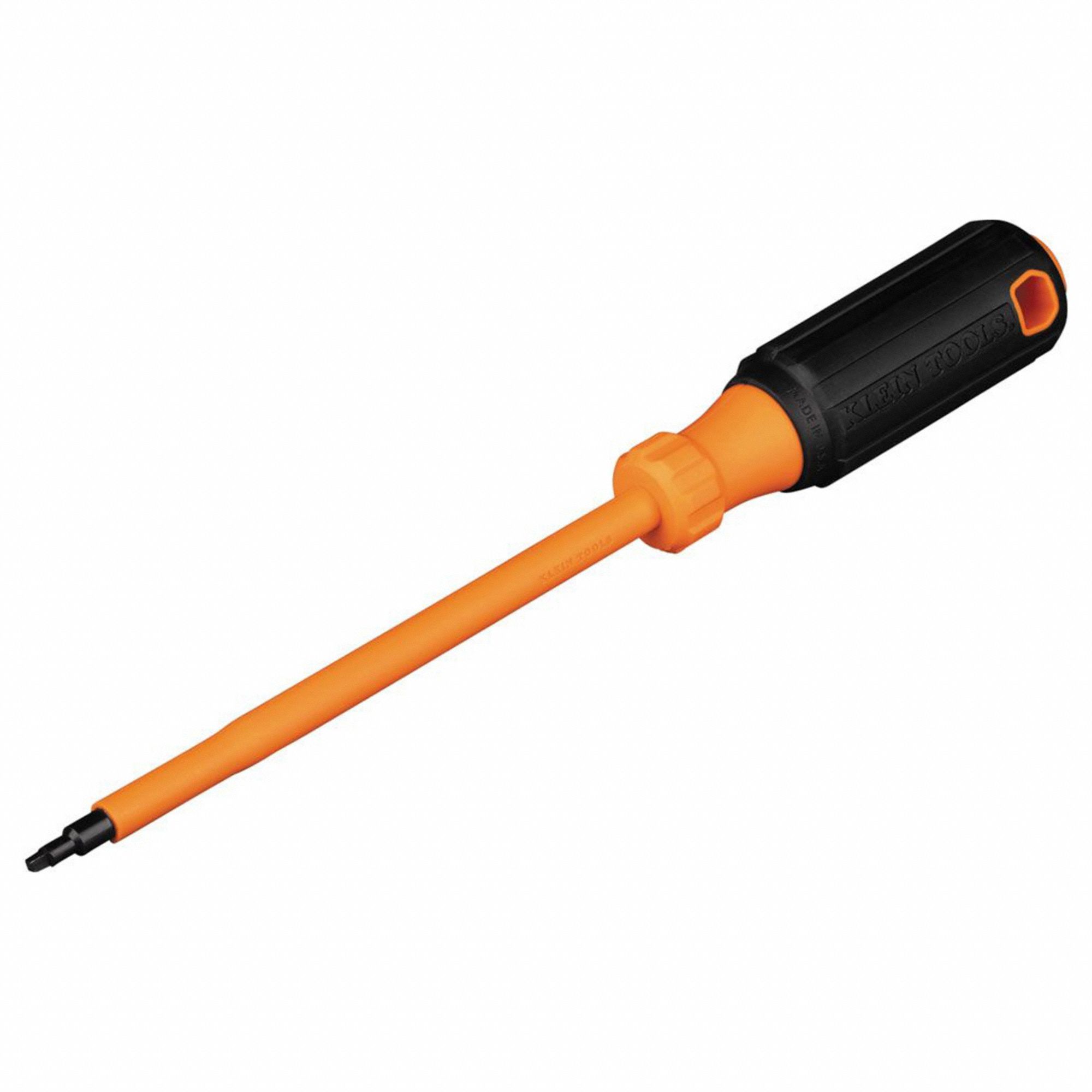 KLEIN TOOLS, Long Lg, #1 Tip Size, Insulated Square Screwdriver ...