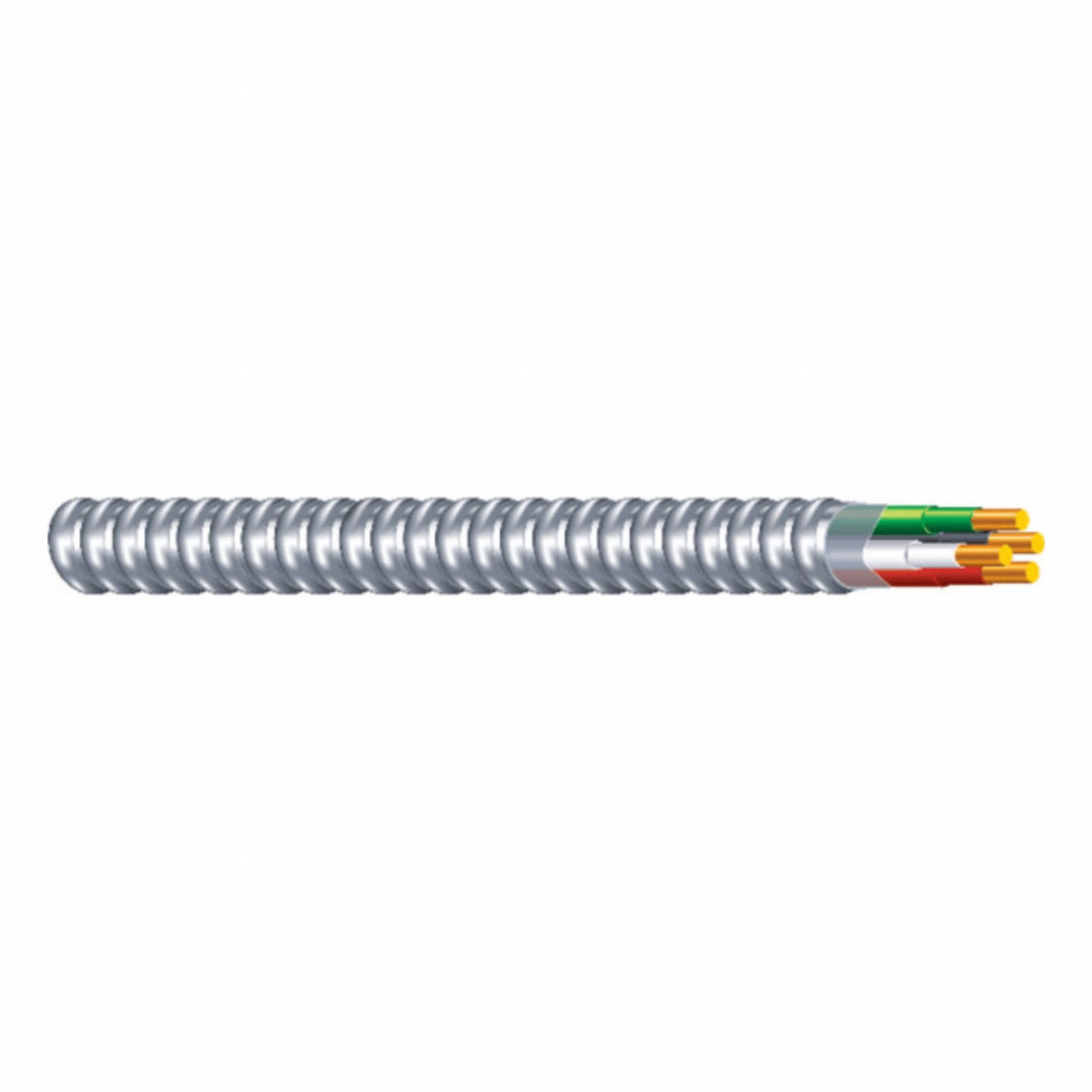 SOUTHWIRE, 12 AWG, 2 Conductors, Metal Clad Cable - 829PG4|68936402-100 ...