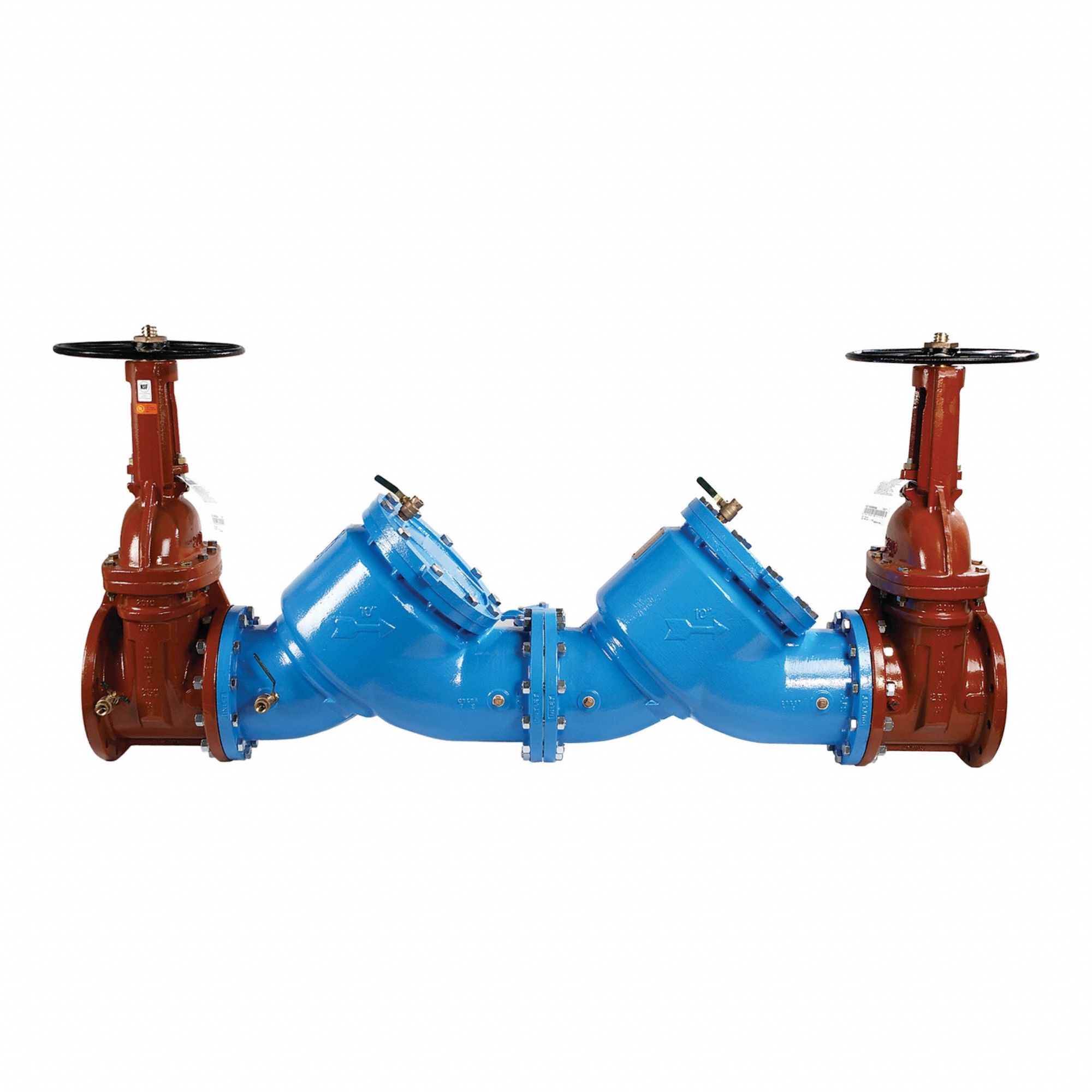 WATTS, LF709, 6 in Pipe Size, Double Check Valve Assembly - 36JC62 ...