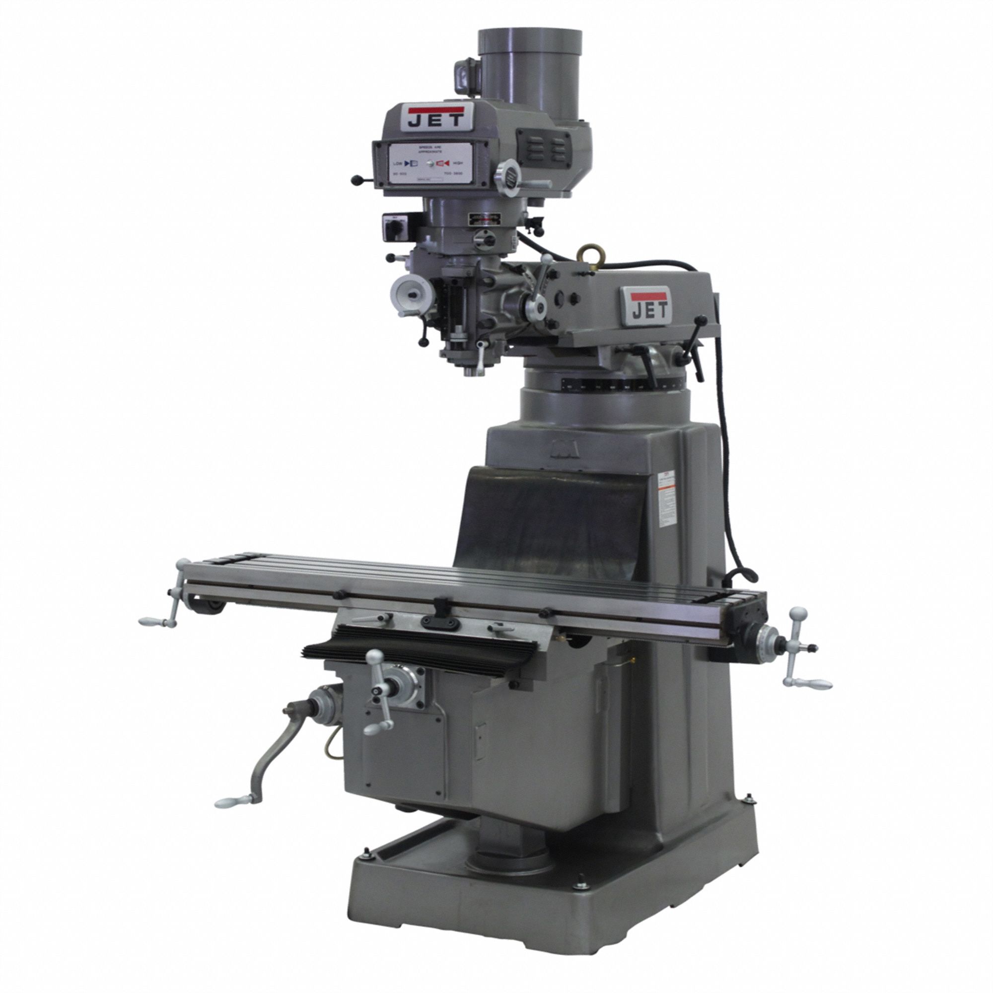 JET, 10 in Table Lg, 50 in Table Wd, Knee/Column Milling Machine ...
