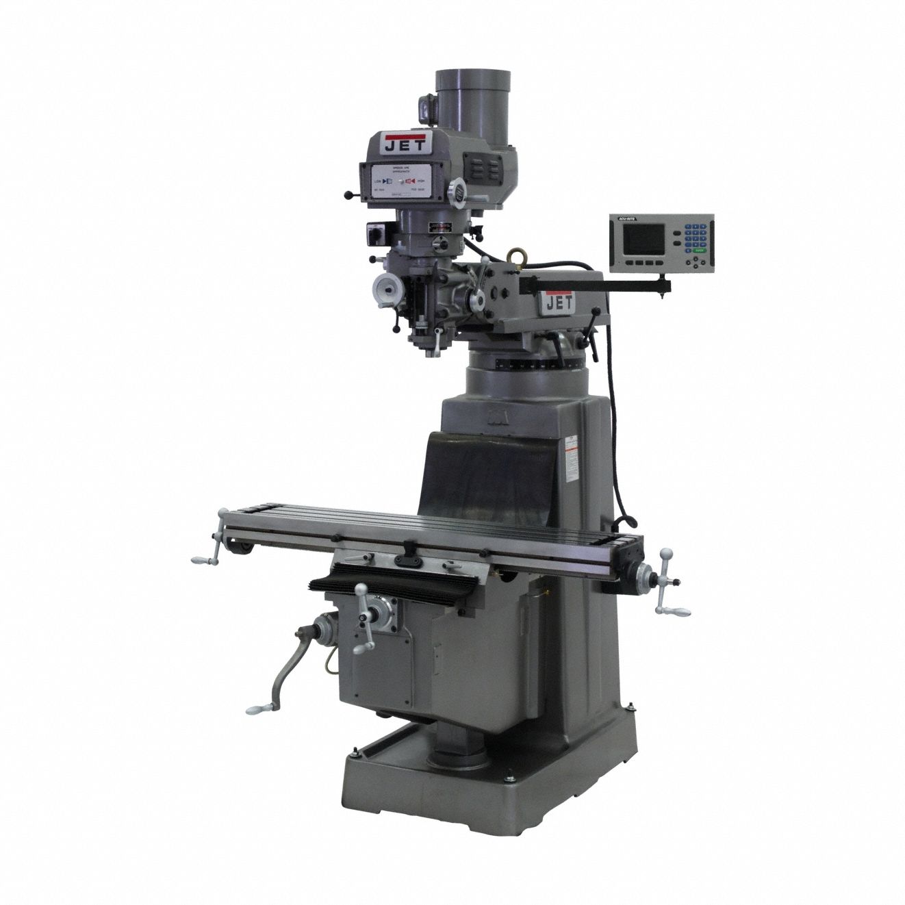 JET, JTM-1050, Belt Drive, Vertical Milling Machine with 3-Axis CNC ...