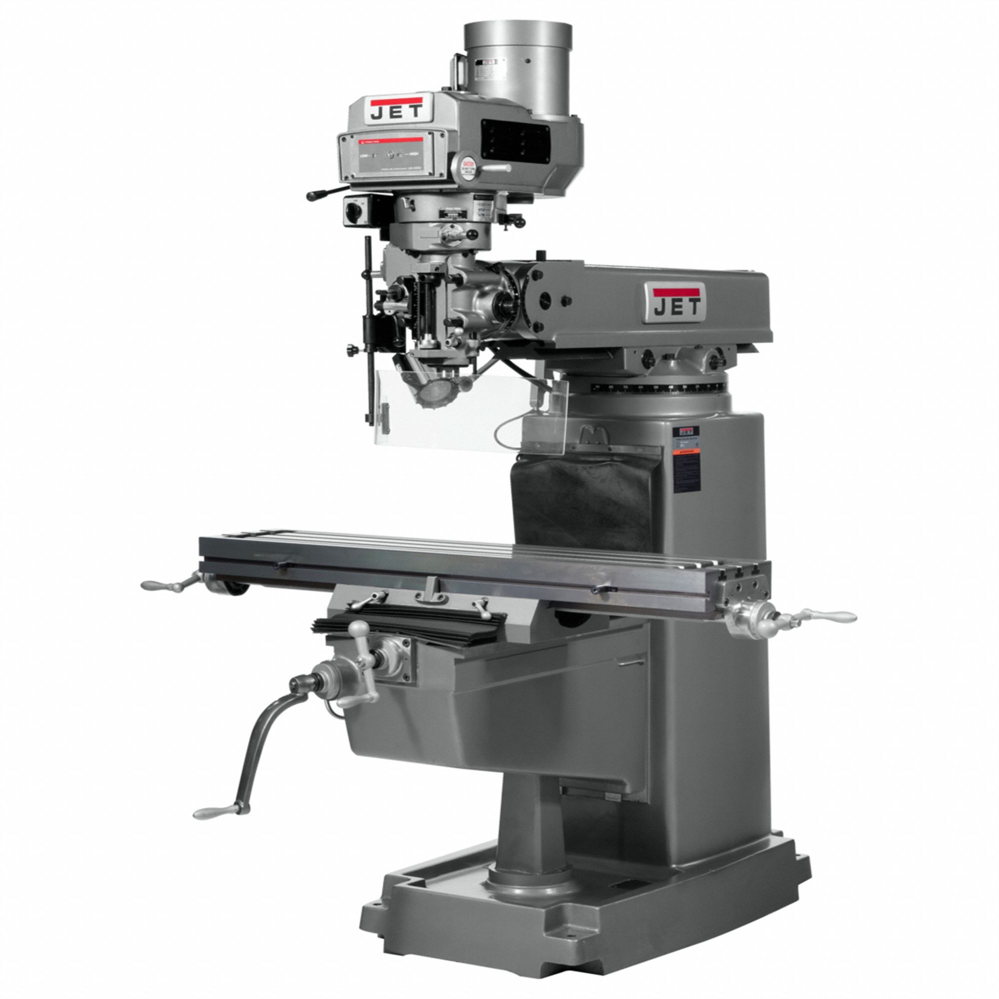 JET, 10 in Table Lg, 50 in Table Wd, Knee/Column Milling Machine ...