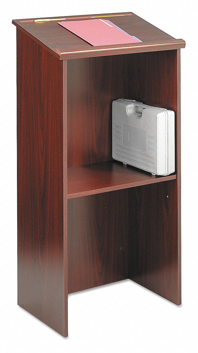 SAFCO, Mahogany, Wood Laminate, Lectern - 692R60|8915MH - Grainger