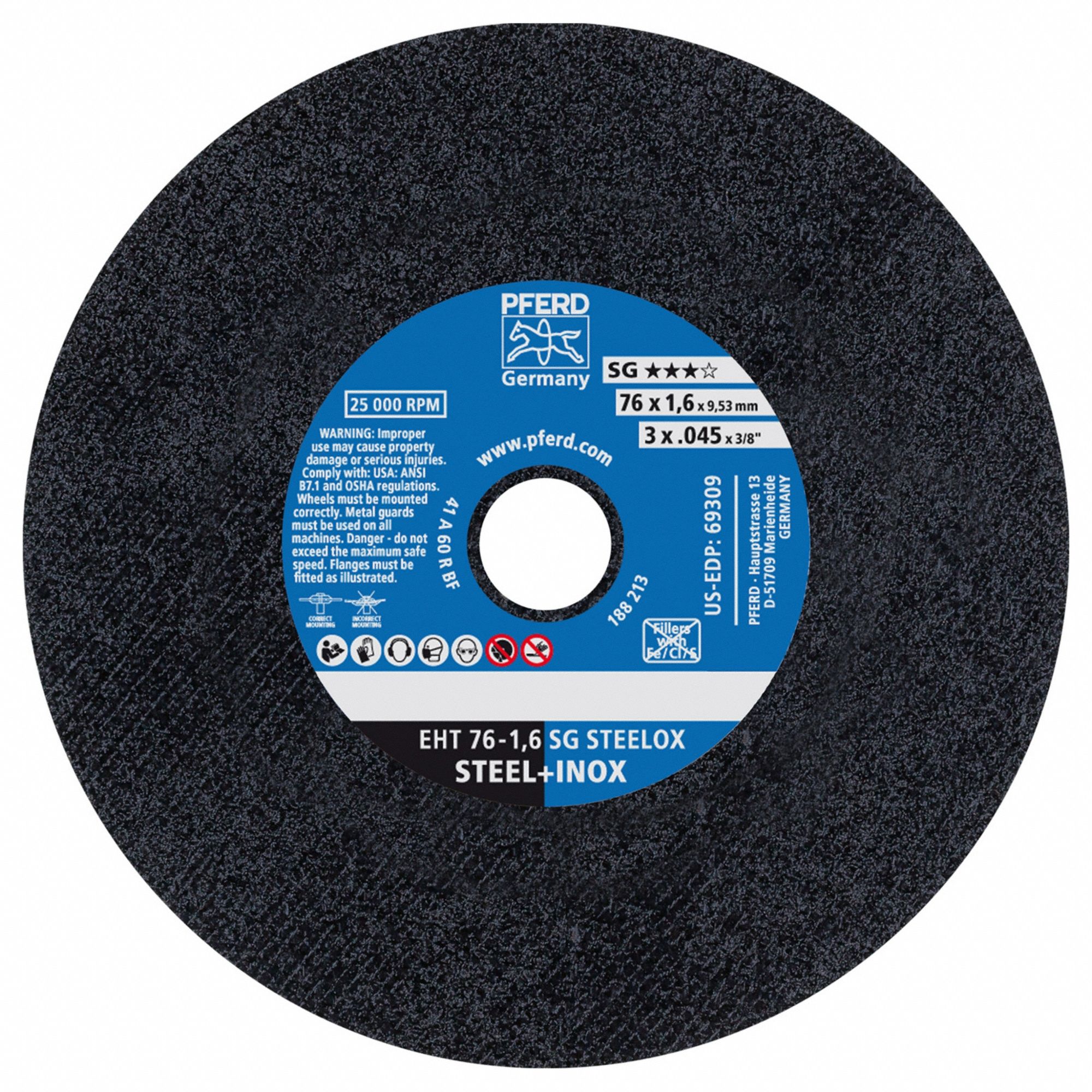 PFERD, Cut-Off Wheel - 216H27|69309 - Grainger